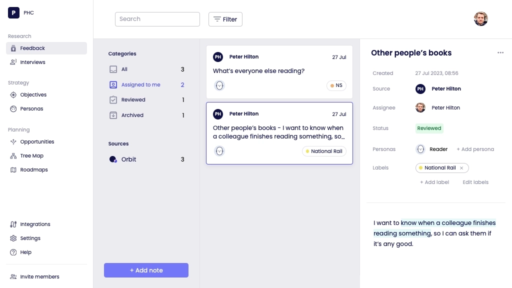 B2B SaaS review: Orbit - Peter Hilton